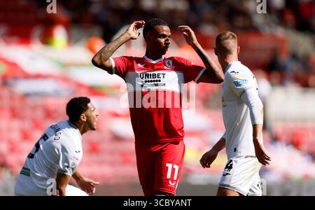 Middlesbrough's Morgan Whittaker during the Sky Bet Championship match ...