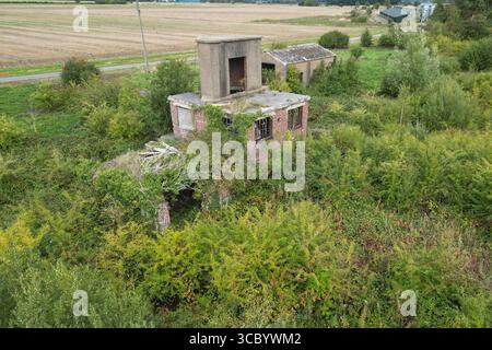 RAF Tholthorpe watch office. Royal Air Force airfield control tower ...