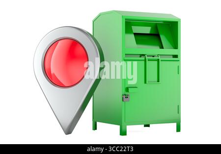 Donation box with clothing on red background close-up Stock Photo - Alamy