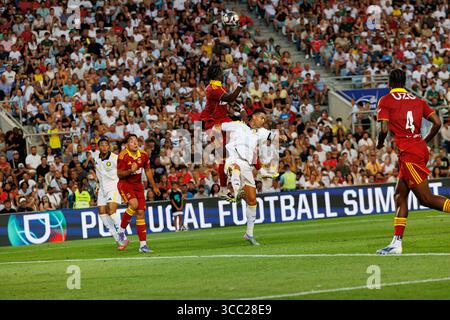 Cristiano Ronaldo and Jonathan Panzo seen during Friendly game between ...