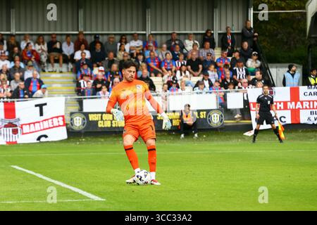 Grimsby Town goalkeeper Christy Pym (1) celebrates saving penalty by ...