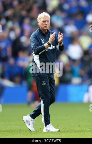 Everton manager David Moyes following the Premier League match at the ...