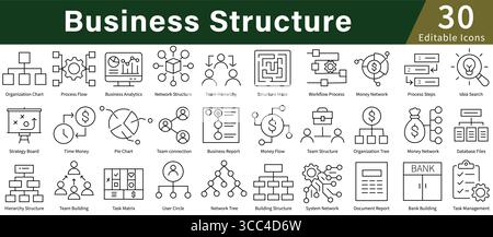 Structure and hierarchy of corporate company, department organization ...