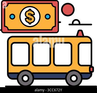 Loan money image icon, linear isolated illustration, thin line vector ...