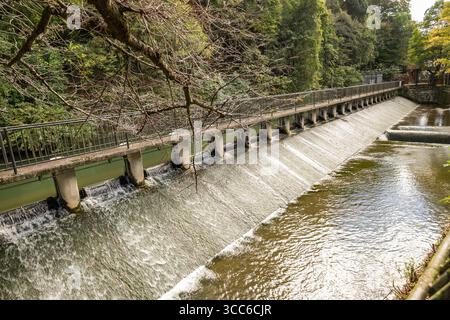 Overflow weir at Keage Power Plant intake, Awadaguchi Toriicho, Sakyo ...