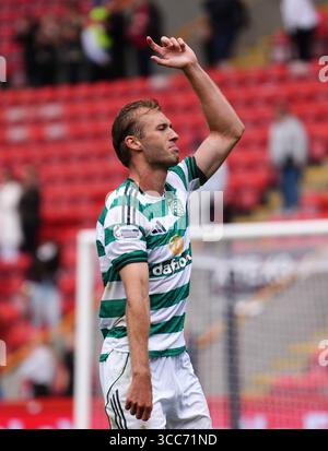 Celtic's Benjamin Nygren celebrates after scoring his and sides second ...