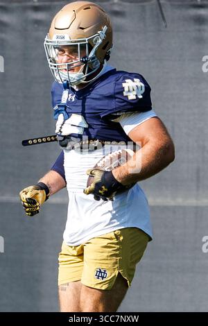 Notre Dame running back Aneyas Williams (22) rushes for a touchdown during the fourth quarter of ...