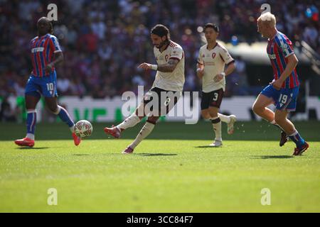 Dominik Szoboszlai of Liverpool FC shoots during the UEFA Champions ...