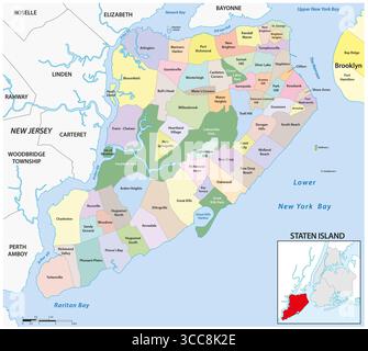 The Staten Island borough of New York, is seen, Friday, Jan. 23, 2026 ...