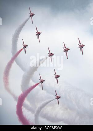 Blackpool, UK. 09th Aug 2025. The world famous Royal Air Force Red ...