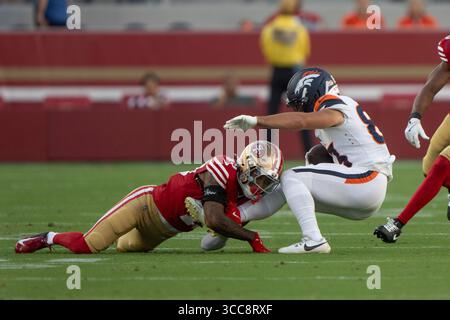 San Francisco 49ers cornerback Jakob Robinson (49) defends during an ...