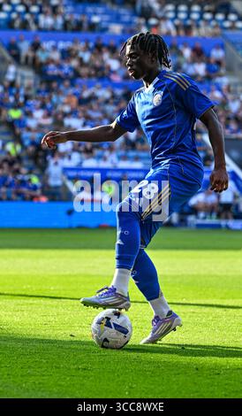 Jeremy Monga of Leicester City on the ball during the Sky Bet ...