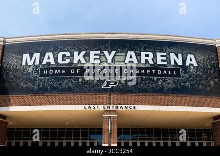 Mackey Arena is home to the Purdue University Boilermakers basketball ...