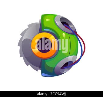 Robot font of cyborg machine gear and robotic mechanism typeface ...