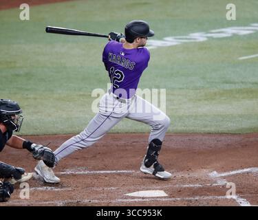 Colorado Rockies third baseman Kyle Karros (12) in the sixth inning of ...