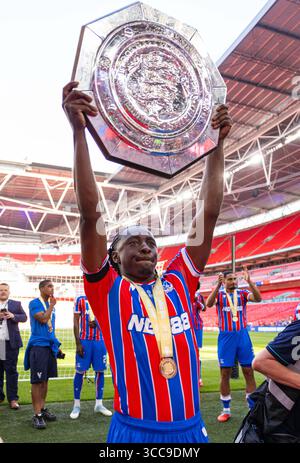 FA Community Shield trophy on display before the Crystal Palace FC v Liverpool FC Community ...