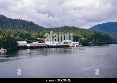 Warehouses, buildings and docks at Ward Cove, Revillagigedo Island ...