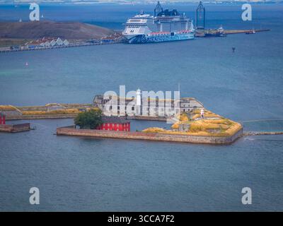 Aerial View of Trekroner Fort in Copenhagen Stock Photo - Alamy