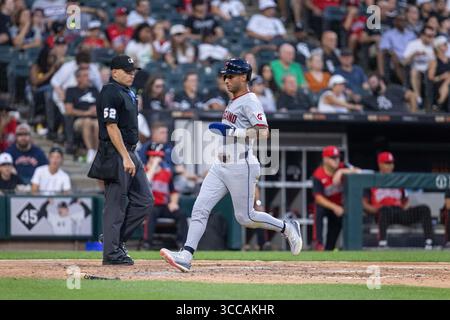 Cleveland Guardians shortstop Brayan Rocchio in action during the ...