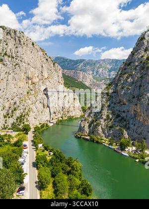 Canyon Cetina, view to Omis, Split-Dalmatia, Dalmatia, Croatia ...