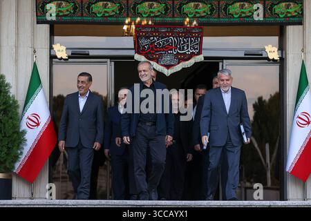 Iranian President Masoud Pezeshkian chairs a cabinet meeting Iranian ...