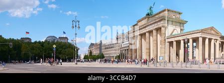 With the Reichstag and Brandenburg Gate in the background, U.S ...