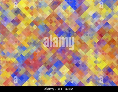 Multicolored square Shapes in Chaotic Arrangement. Holiday bokeh ...