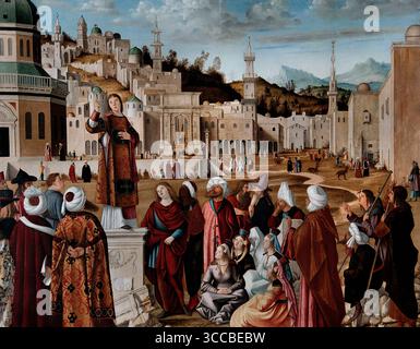 The Sermon of St. Stephen Museum Louvre France Stock Photo - Alamy
