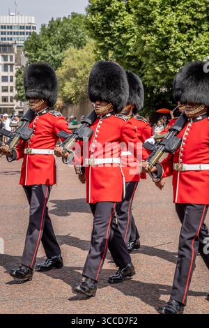 England, London, The Mall, Grenadier Guards marching during the ...