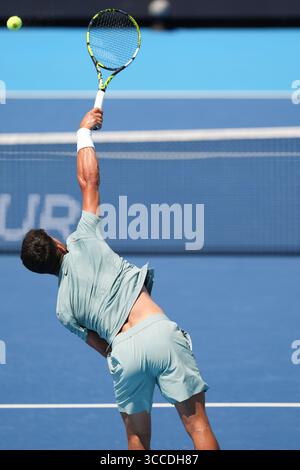 Carlos Alcaraz (ESP) during the singles match between Carlos Alcaraz ...