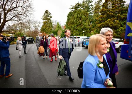 B.C. Premier David Eby arrives for a FIFA World Cup announcement, in ...