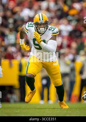 Washington Commanders linebacker Preston Smith (52) arrives for an NFL football game between the ...