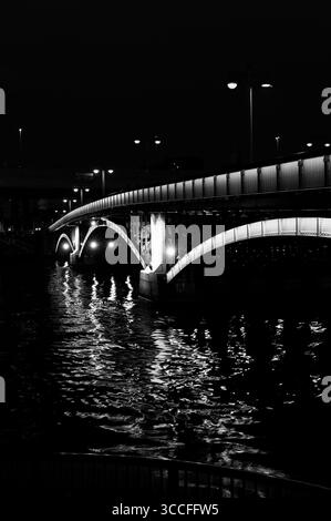 The Azuma Bridge over the Sumida River and the Asashi Flame in Asakusa ...