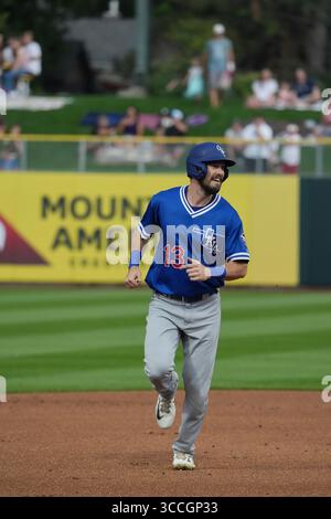 August 6 2023: Salt Lake right fielder Trey Cabbage (20 gets a hit ...