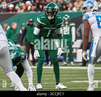 New York Jets cornerback Sauce Gardner (1) in action against the ...