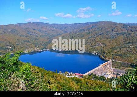 Aerial view of Perucac lake on Drina river Stock Photo - Alamy