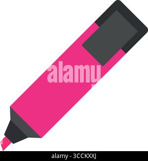 Pink Marker Pen Stock Vector Image & Art - Alamy