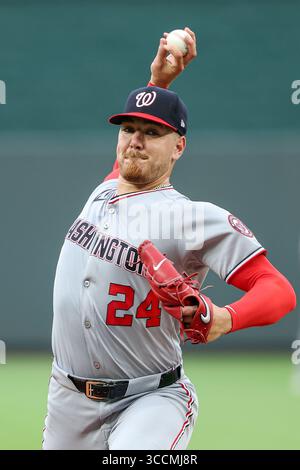 Washington Nationals pitcher Cade Cavalli (78) throws during spring ...