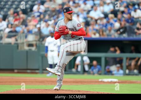 Washington Nationals pitcher Cade Cavalli (78) throws during spring ...
