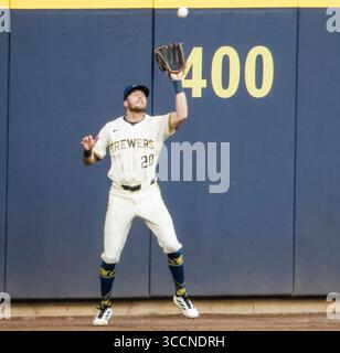 Milwaukee Brewers' Brandon Lockridge in action during a baseball game ...