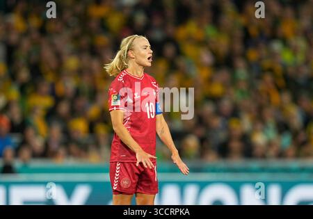 August 07 2023: Pernille Harder (Denmark) gestures during a game, at ...