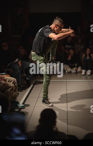 Arias Joker performs at MAF Battle, urban and street dance event ...