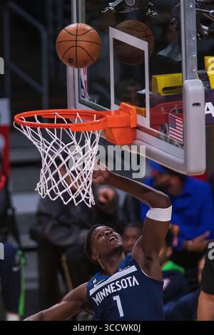 Minnesota Timberwolves' Anthony Edwards (5) during the first half of an ...