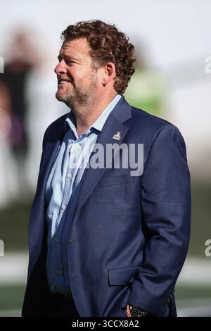 Seattle Seahawks general manager John Schneider poses for photos with ...
