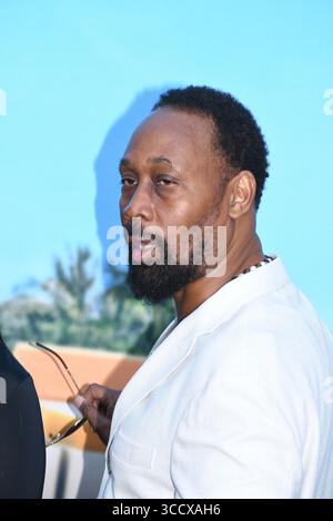 HOLLYWOOD, CALIFORNIA - AUGUST 11: RZA attends the premiere of ...