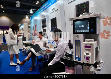 IAVC 2025 Visitors look at the exhibits in the exhibition on August 12, 2025. International Asia ...