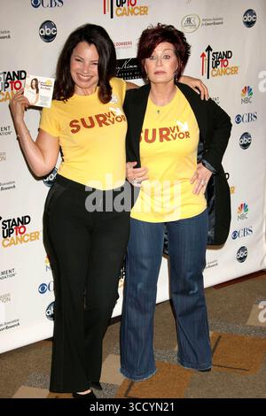 Fran Drescher and Sharon Osbourne at the Stand Up to Cancer Telethon ...