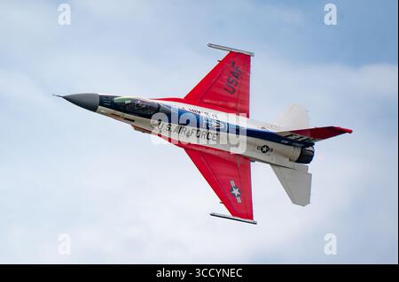 U.S. Air Force Maj. Taylor “FEMA” Hiester, F-16 Viper Demonstration ...
