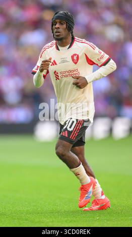 Jeremie Frimpong of Liverpool in action during the Premier League match ...