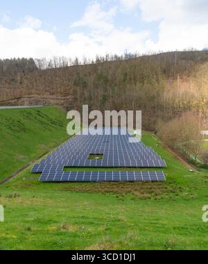 Solar panel factory with robotic arms placing PV modules on automation ...
